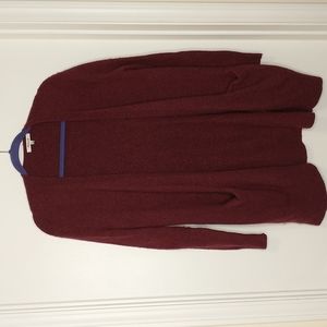 Madewell | Sweaters | Madewell Ryder Dark Red Alpaca Merino Wool Blend Cardigan | Poshmark